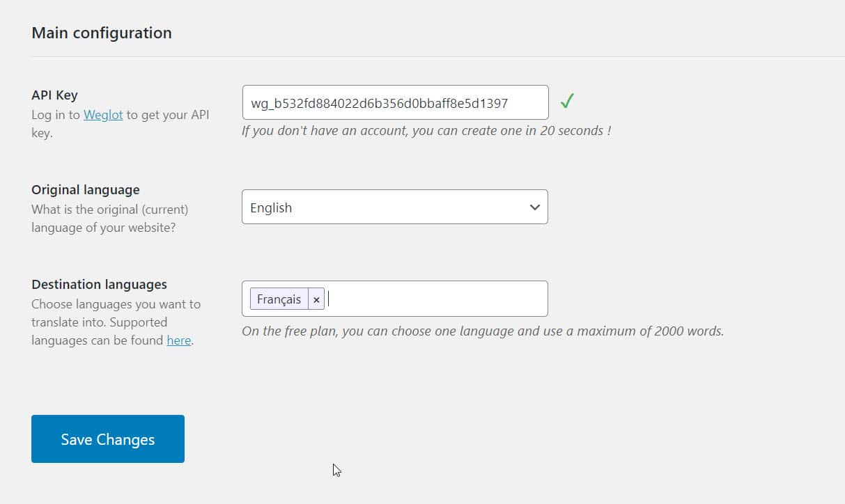 Comment traduire votre site Web WordPress (à l'aide de Weglot) - ThemeLocal - Des conseils de ...