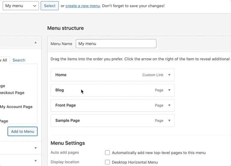 Comment ajouter un menu de navigation dans WordPress - ThemeLocal - Des conseils de blog qui ...
