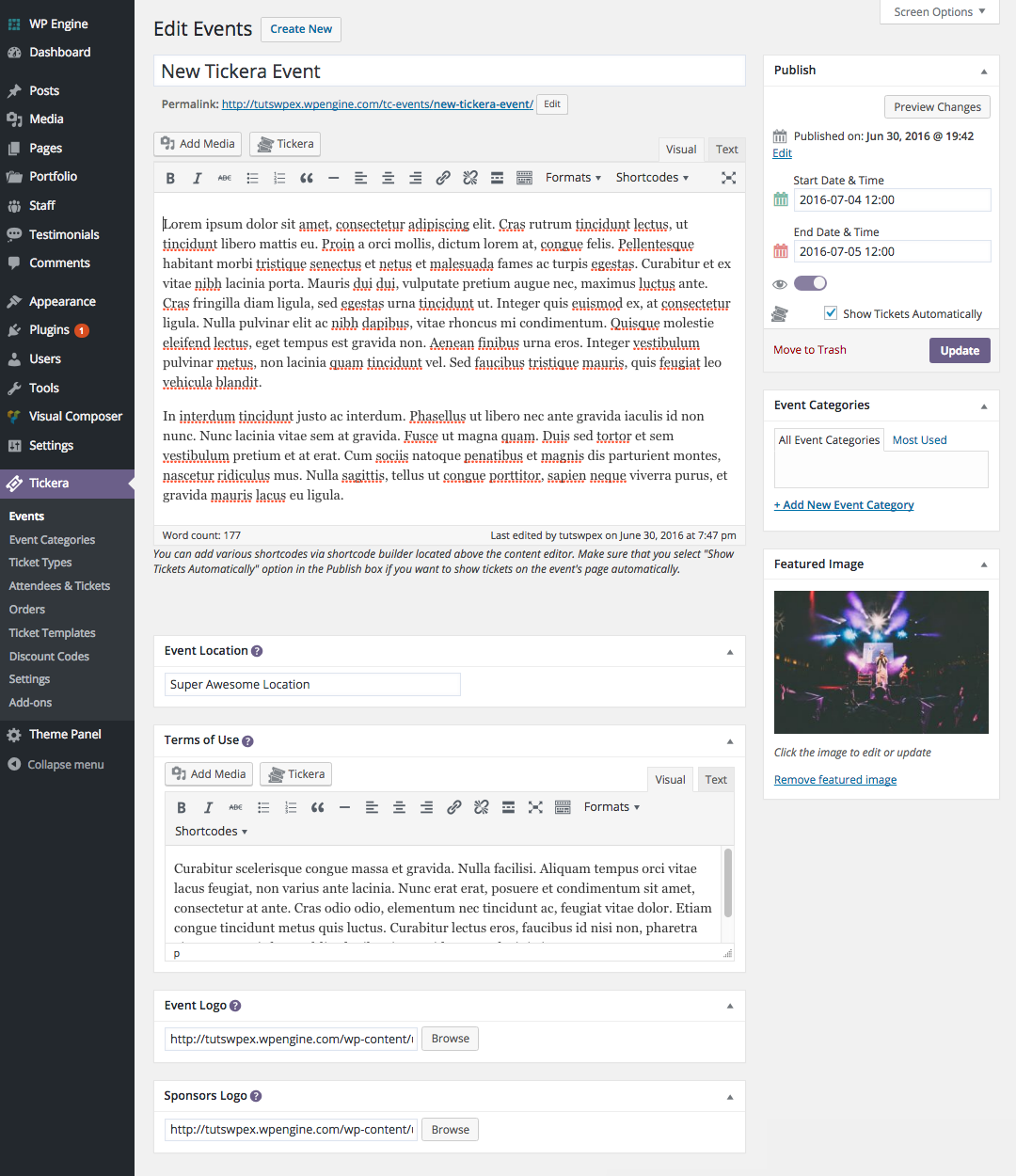 Système de billetterie et de gestion d'événements WordPress Tickera - ThemeLocal - Des conseils ...