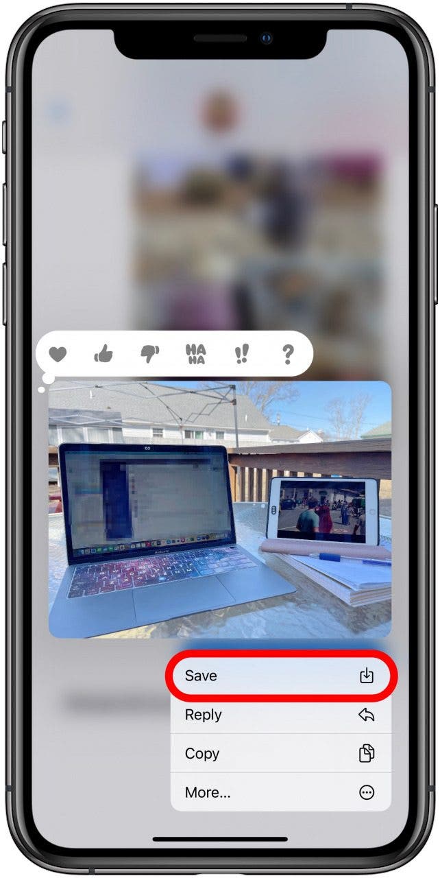 Comment enregistrer des images à partir de messages et de Facebook sur ...